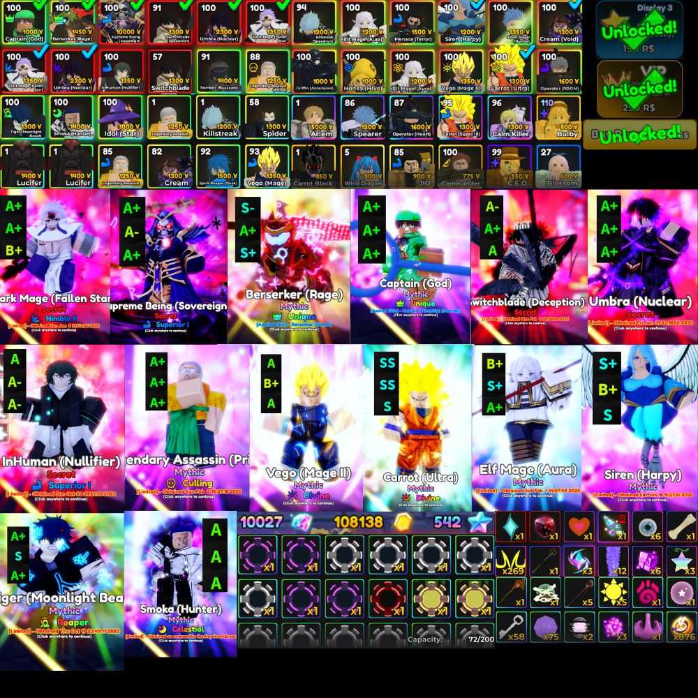 Anime Adventures | 2 Unique:Berserker EVO,Captain EVO | Supreme EVO ...