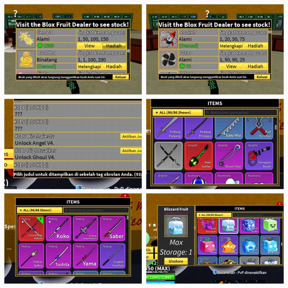 Blox Fruit|Fruit Permanent : Rocket and Buddha|Race: V4 Ghoul and Angel ...