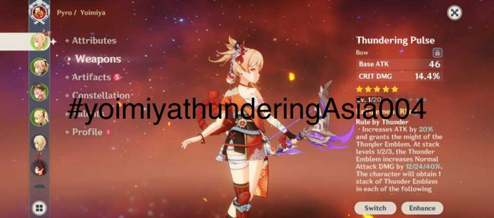 [INSTANT DELIVERY] Genshin Impact YOIMIYA + THUNDERING PULSE + JEAN ...
