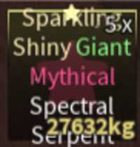 [Fisch] Sparkling Shiny Giant Mythical Spectral Serpent