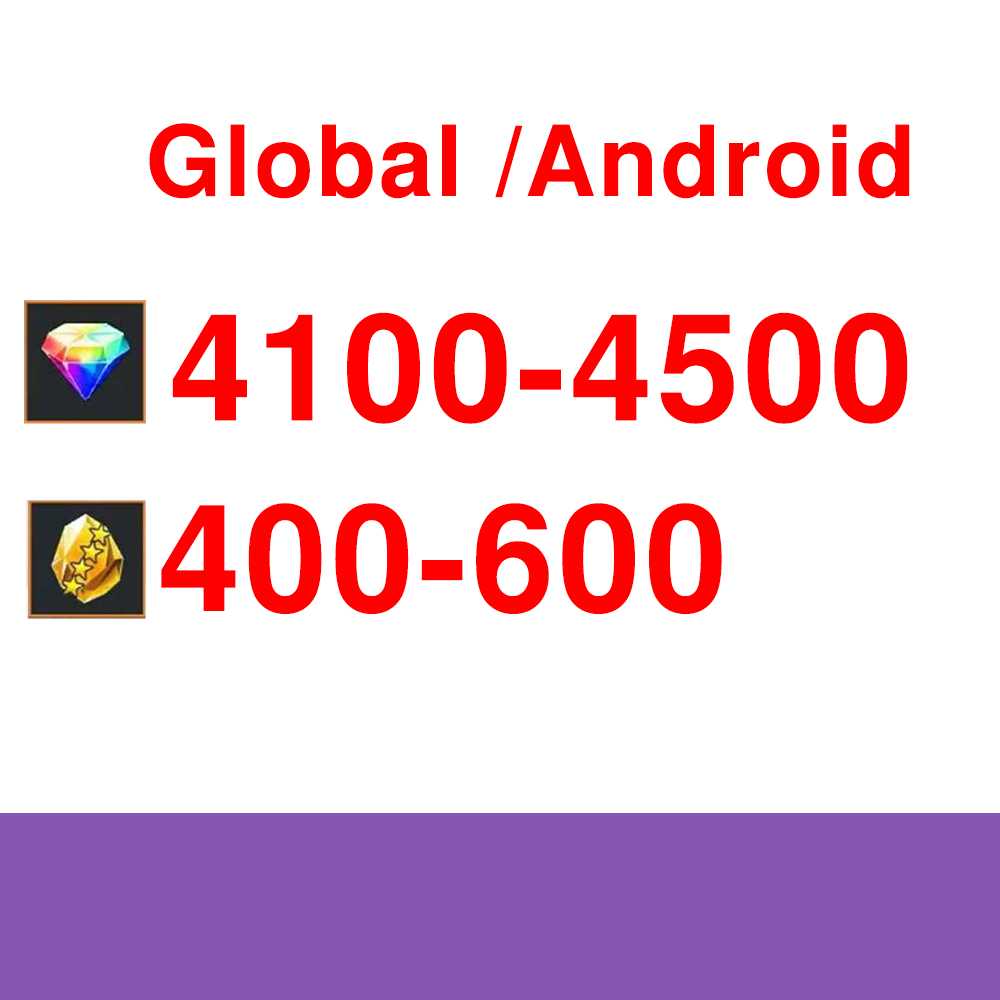 Global [Android/Only][4100-4500+RD][400-600GF] Characters[100% Safe ...