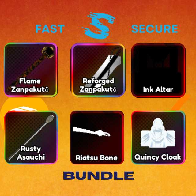 BLEACH EVO BUNDLE | FLAME ZANPAKUTO x REFORGED ZANPAKUTO x INK ALTAR x ...