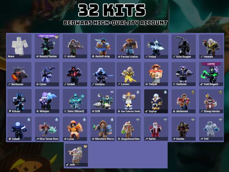 [ BEDWARS ] Void Regent + Zephyr | 32 Kits + 6 Skins | 436 Wins + 1,535 ...