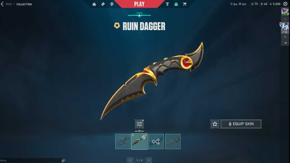 NA / 41 skins / Ruin Dagger / Prime Vandal / Ruin Marshal / Ruin Vandal ...
