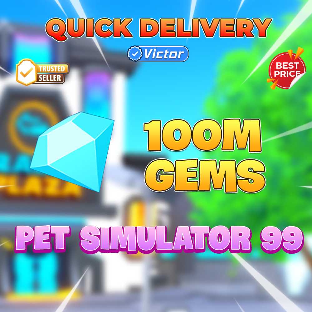 CRAZY SALE ️ 100M Gems | Pet Simulator 99 | PS99 - Best price