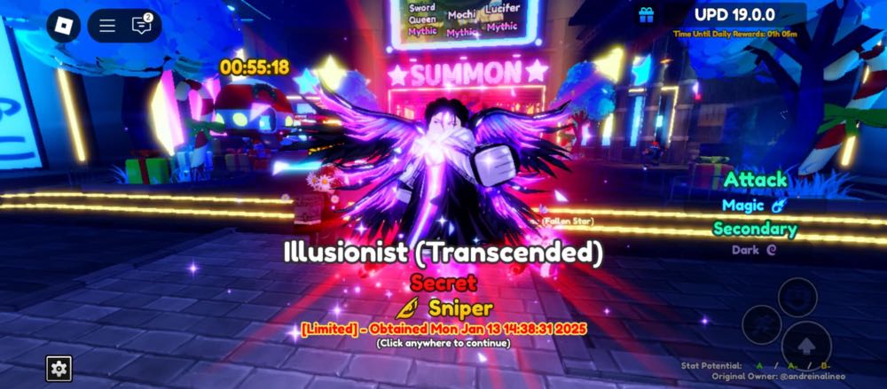 AIZEN ANIME ADVENTURES ACCOUNT