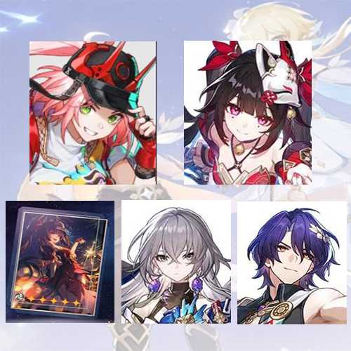 [Asia Female]Rappa + Sparkle + Sparkle Weapon + Bronya + Dr.Ratio | 0-5 ...