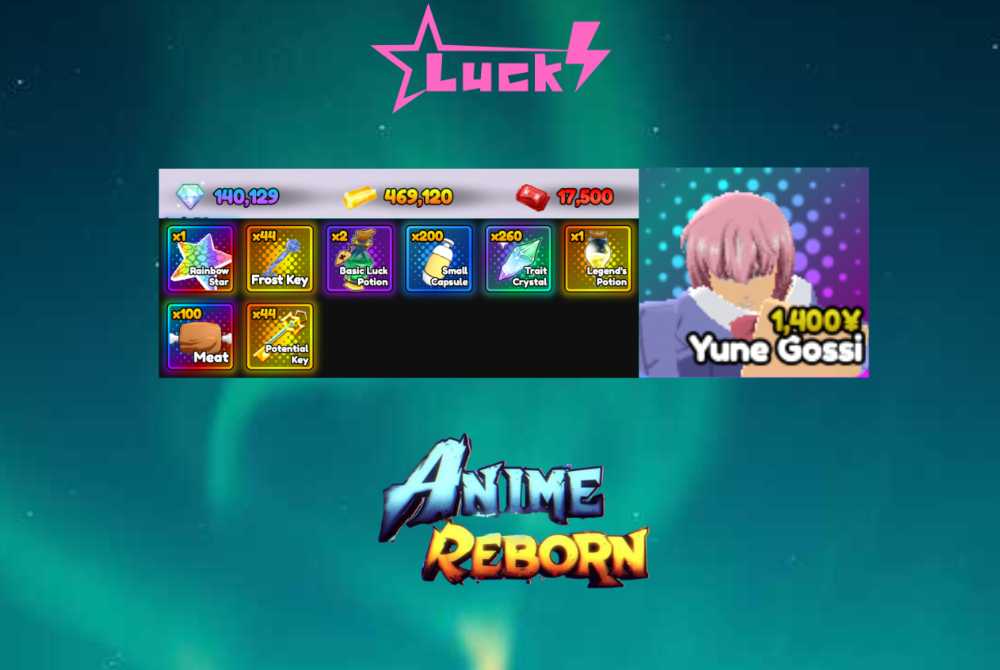 ID40 Anime Reborn | 140k Gems- 260 Traits Crystal - Yune Gossi [ Auto ...