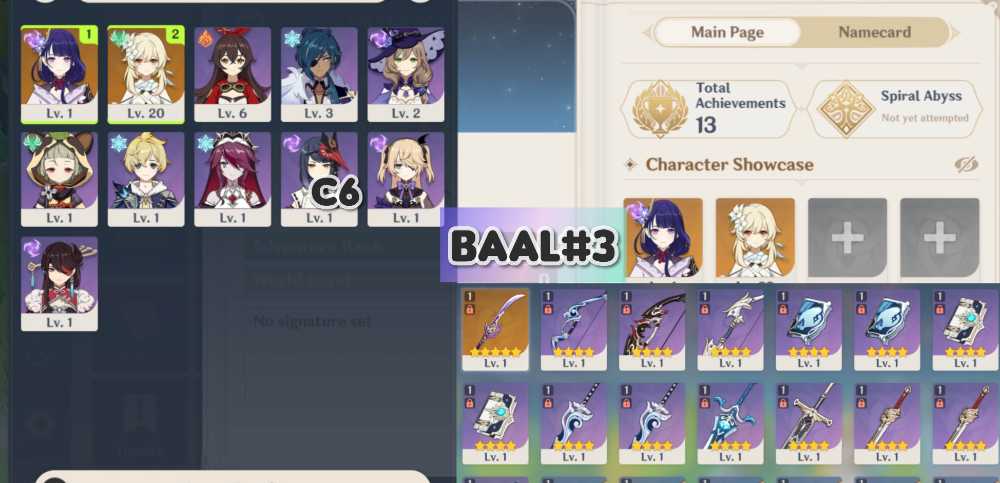 RAIDEN SHOGUN SIGN+KOJU SARA C6+FEMALE TREVELLER | 6-12 FOUR STARS ...