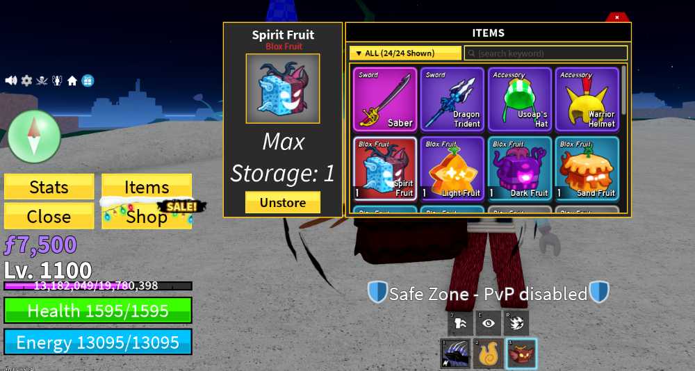 Blox Fruit 1100 Level 🪁🪁 Radom Sword 🪁 Random Fightstyle🪁1M BELI 🪁7K ...