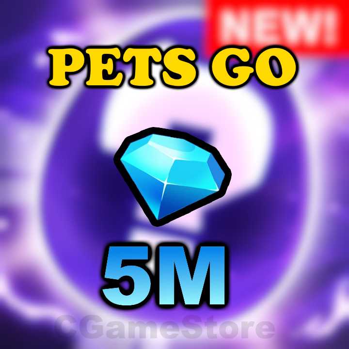 5M Gems| Pets Go! - Roblox