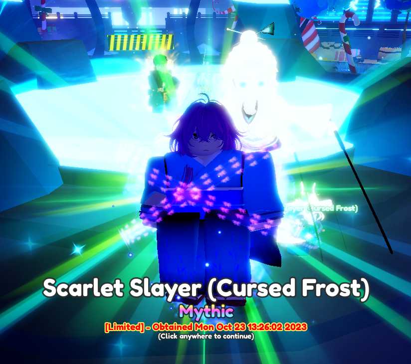 Scarlet Slayer ( Cursed Frost) - IZUI IZU - Anime adventures roblox aa