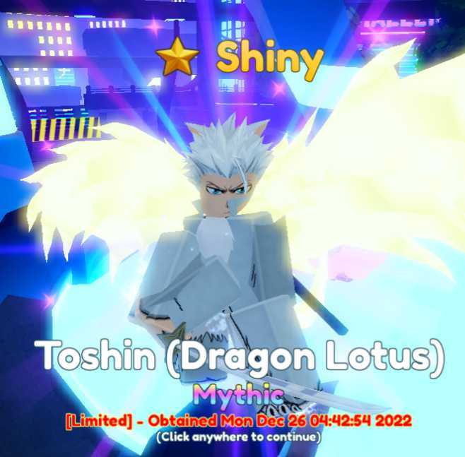 Shiny Toshin ( Dragon Lotus ) - Anime Adventures