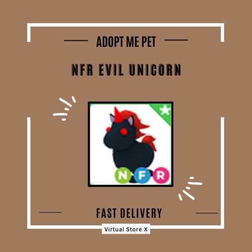 Adopt Me - NFR Evil Unicorn - Neon Evil Unicorn - Adopt Me - AMP ...