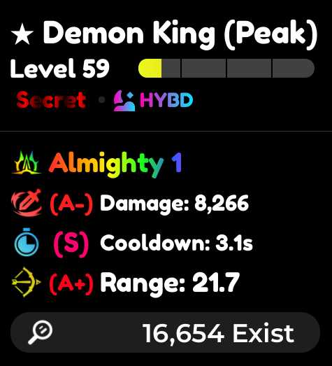 Anime Defenders | ALMIGHTY EVO Demon King DIABLO | GOOD STATS