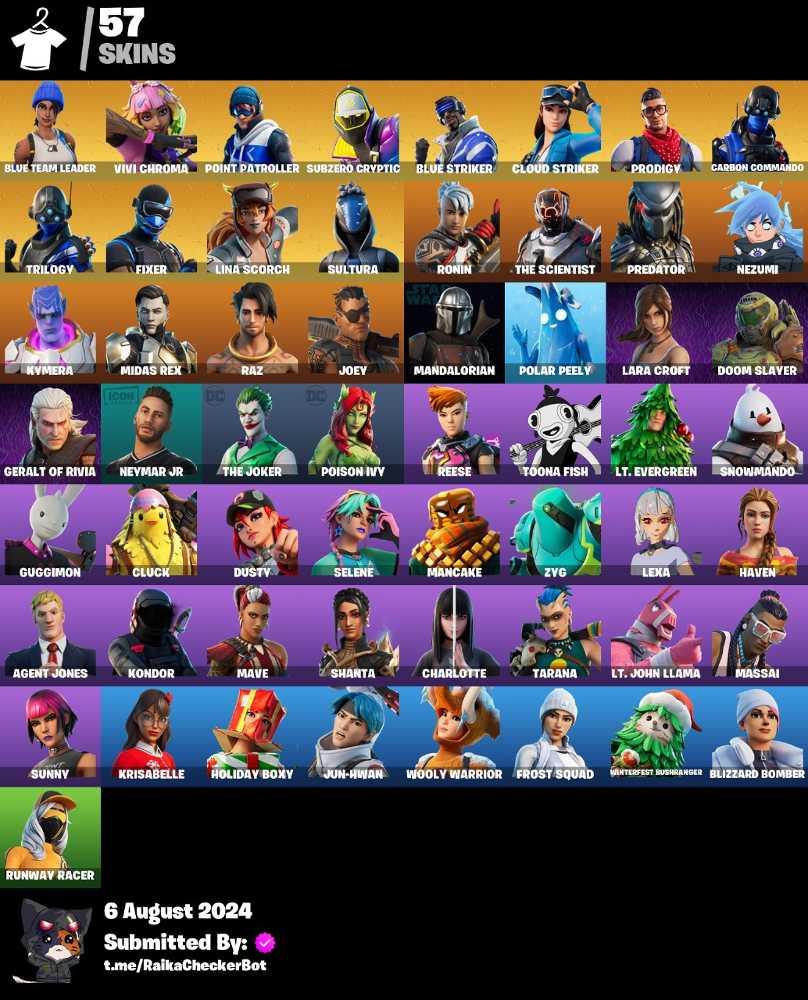 [PC|PSN|XBOX] 57 skins41 EXCLUSIVE Blue Team Leader Vivi Chroma Point ...