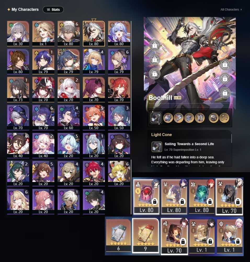 Instant Delivery - Asia TL 69 22x 5⭐ Boothill+LC, Yunli, Ruan Mei E1 ...