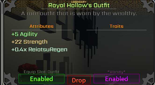 Royal Hollow's Outfit | Legendary Peroxide Accessorie
