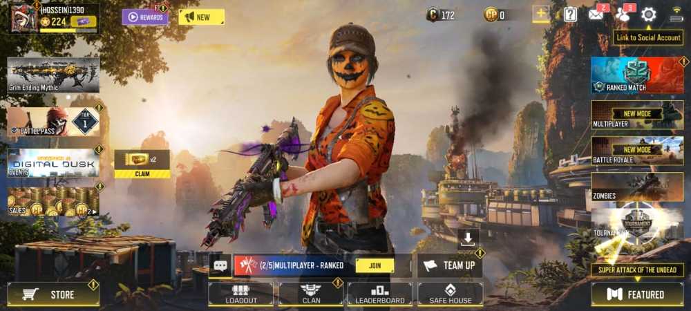 | Legendary M4 COURT JESTER | M4 Black Gold Royal |75 Epic Guns |36 ...