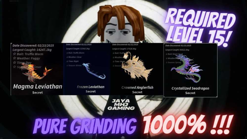 1 SET 4 SECRET FISH :magma leviathan , frozen leviathan , crowned ...