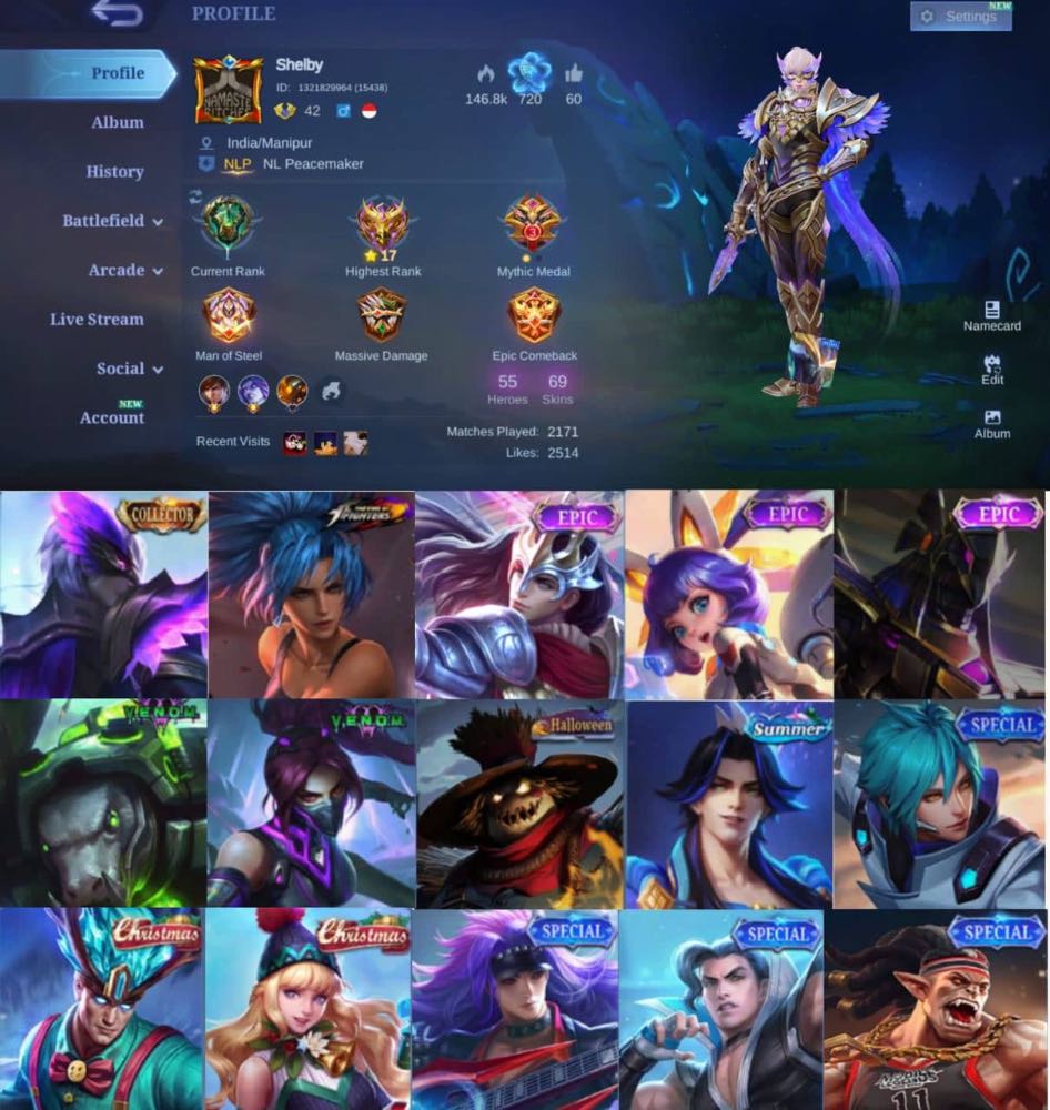Cheapest most demanded Mobile legend account and skin of gusion ...