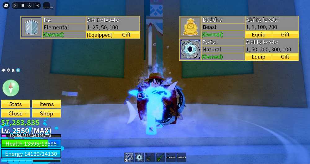 Shark V4 Full Gear, Permanent Ice/Buddha/Portal, Godhuman, CDK, Shark ...