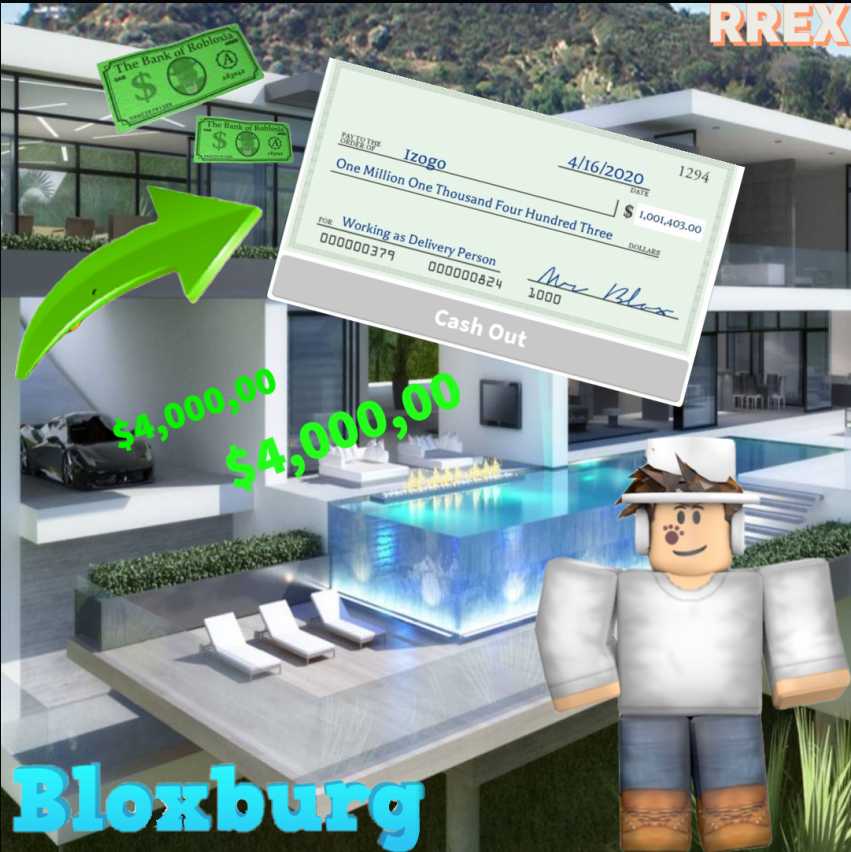 2,000,000 (2MILLION) Bloxburg Cash / Bloxburg Money