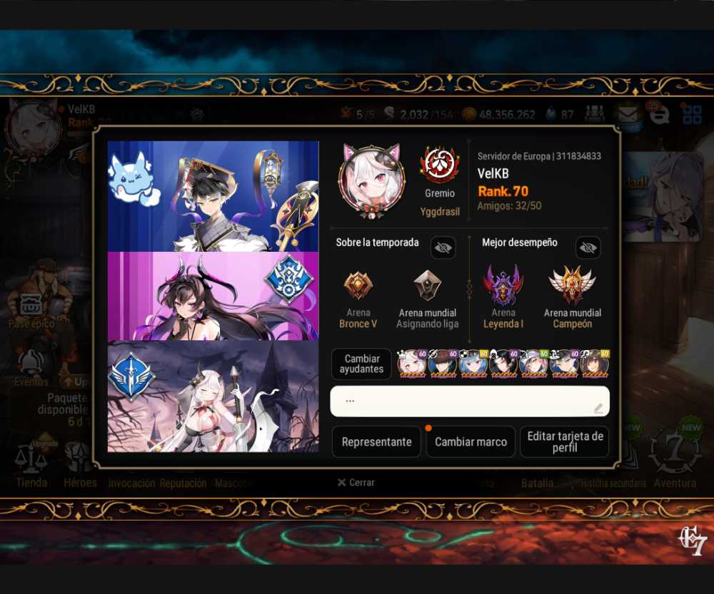 Epic seven top tier account [eu]