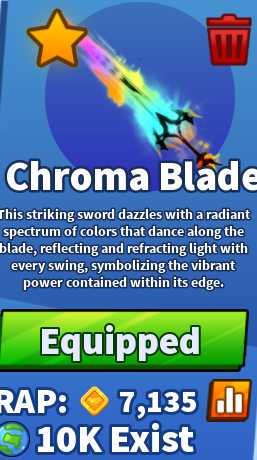 Chroma blade | 7.1k RAP 10K Exist | Roblox Blade Ball