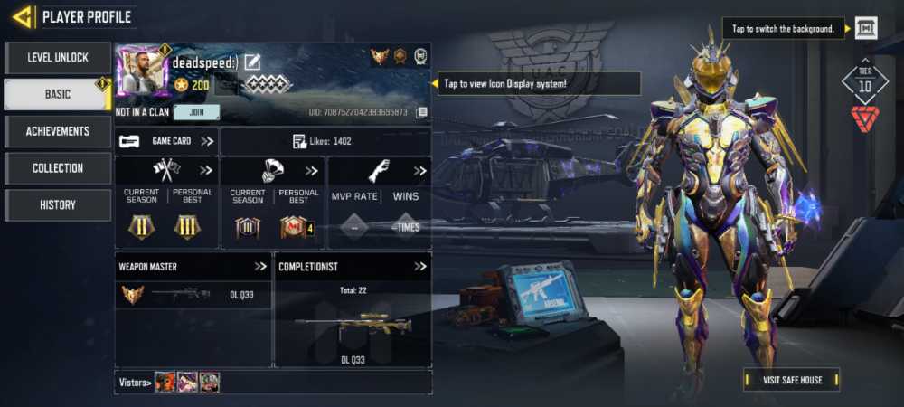 LVL 200 Mythic Character Specture T-3 MAX, Mythic DLQ 33 & Mythic AK47 ...