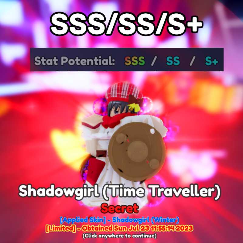 A508Shadowgirl / Homura Evo SSS DAME SSS/S+/SS+ - Anime Adventures ...