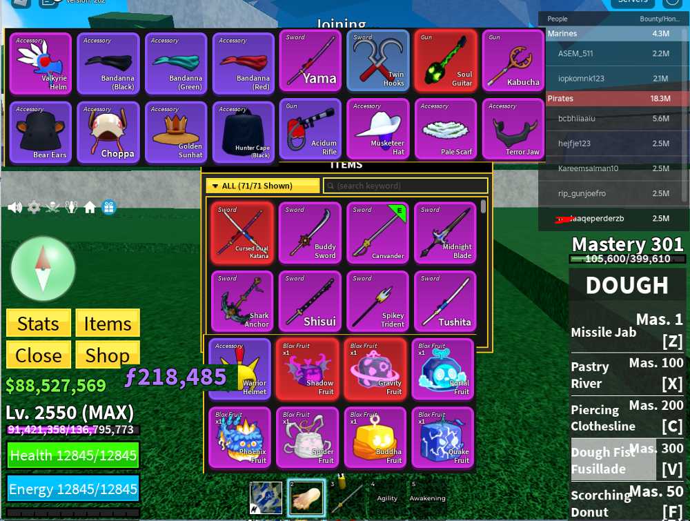 Blox Fruits / Dough v2 / V4 Rabbit FULL Gear / CDK-SG-SHarkAnchor-GHM ...