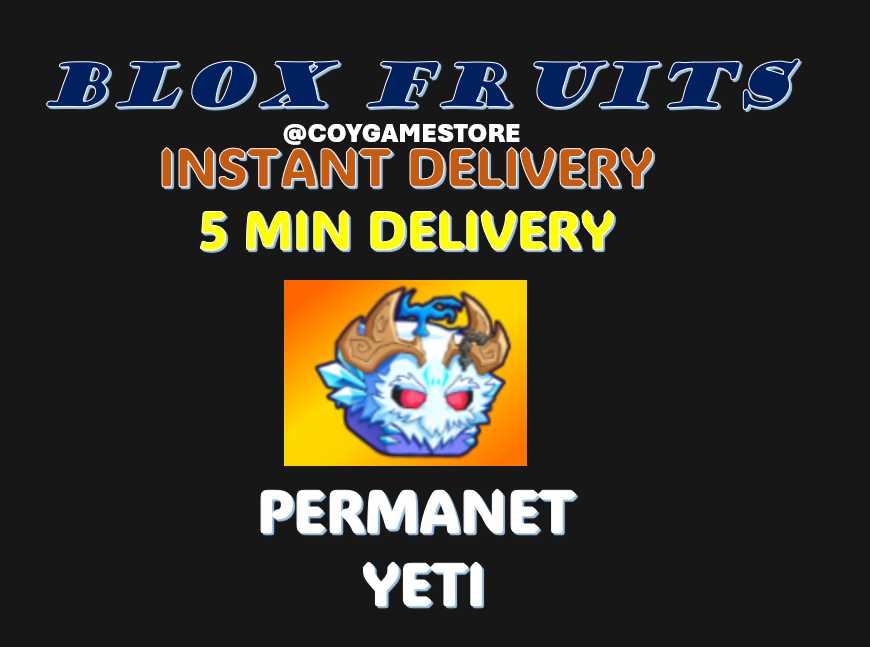 (INSTANT DELIVERY) Blox Fruits - Permanent Yeti