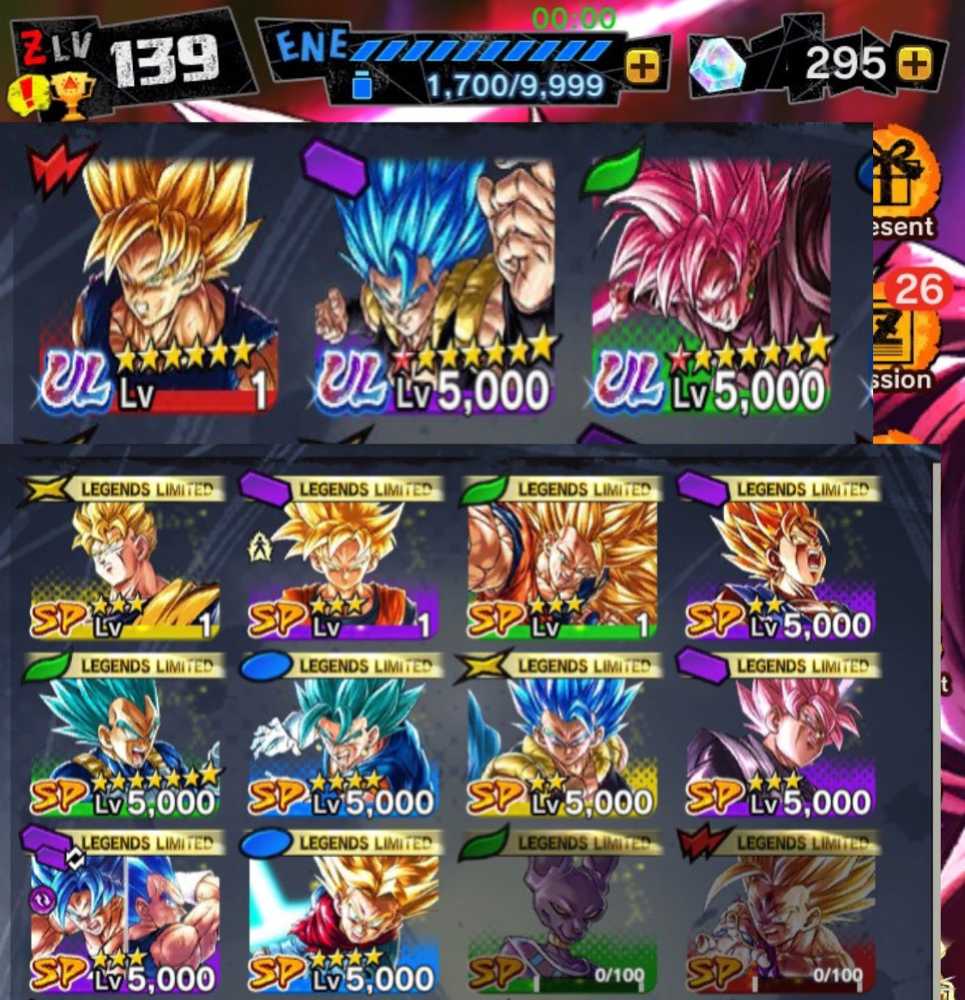 Android+IOS-HL203-3 ULTRA(Gogeta Blue+Black Rose)-Legends limited(SS Gohan+SS Vegito blue+Goku ...