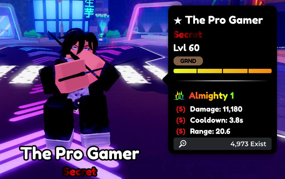 [ Anime Defender ] The Pro Gamer Almighty1 0.1% Trait