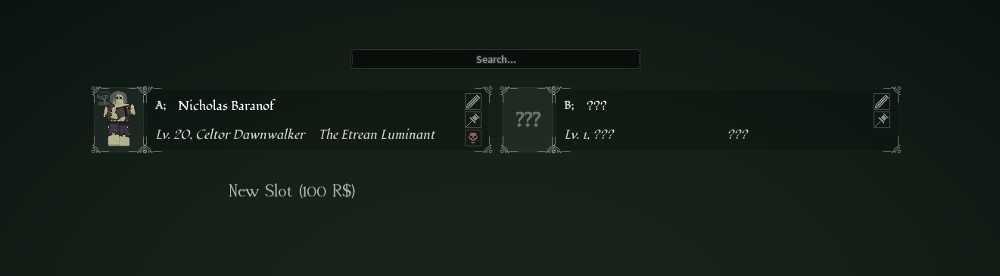 D5 | Deepwoken Account | DW | 2 Slots | 1 Build