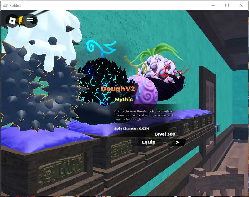 NEW Mythic DOUGH V2 LVL max 300 + DarkQuake LVL 280 + Lightning LVL 1 ...