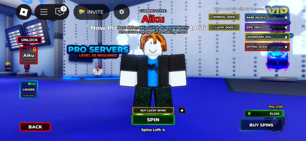 Id 62 : AIKU(0.5%) STYLE [ blue lock rivals ] account not verified