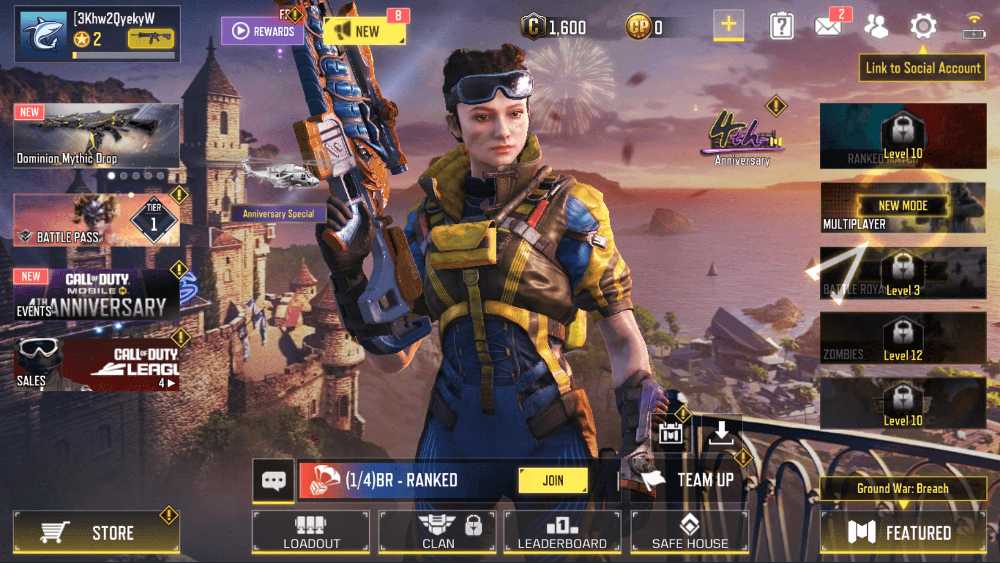 FRESH CODM ACCOUNT WITH URBAN TRACKER FLY HIGH AND EPIC LOCUS ...