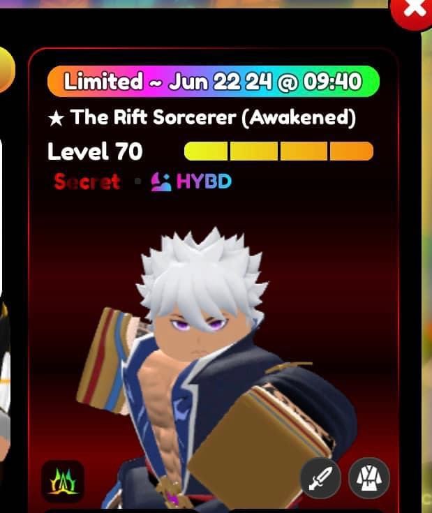 ALMIGHTY THE RIFT SORCERER GOJO - [ANIME DEFENDER - ROBLOX]