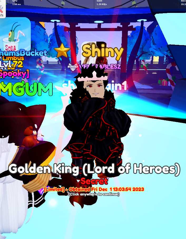 SHINY GILGAMESH / GOLDEN KING - ANIME ADVENTURE AA