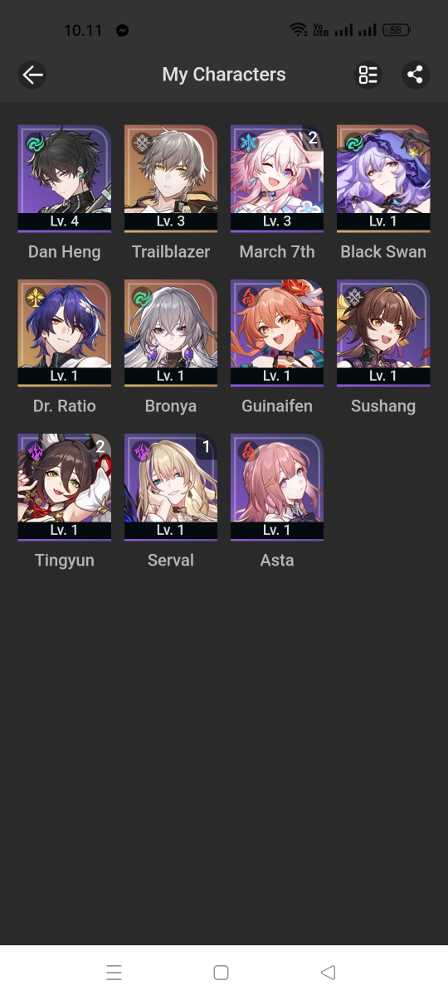 [ASIA] Black Swan + Bronya + Dr Ratio TL 4 Male Login Email only All Unset