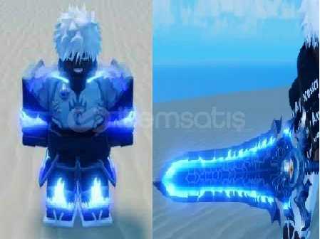 azure kraken armor and azure kraken blade Azure Kraken Armor Set (+azure cape and katana) GRAND ...