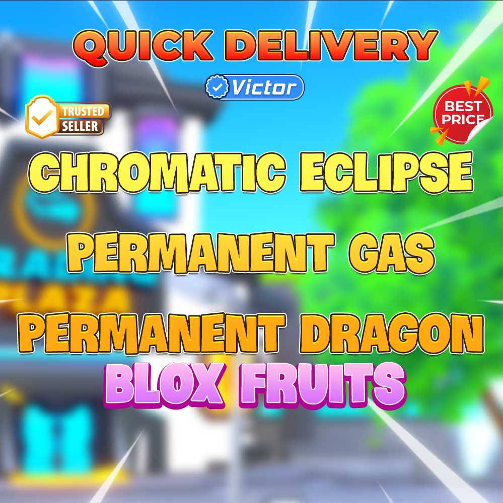 Blox Fruits Chromatic Eclipse + Perm Gas + Perm Dragon [VIA GIFT] BEST ...