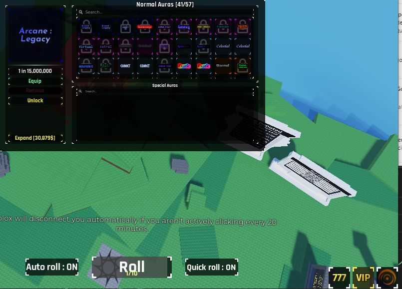 Roblox Sol's RNG VIP account with Arcane Legacy, Sailor and Starscourge ...