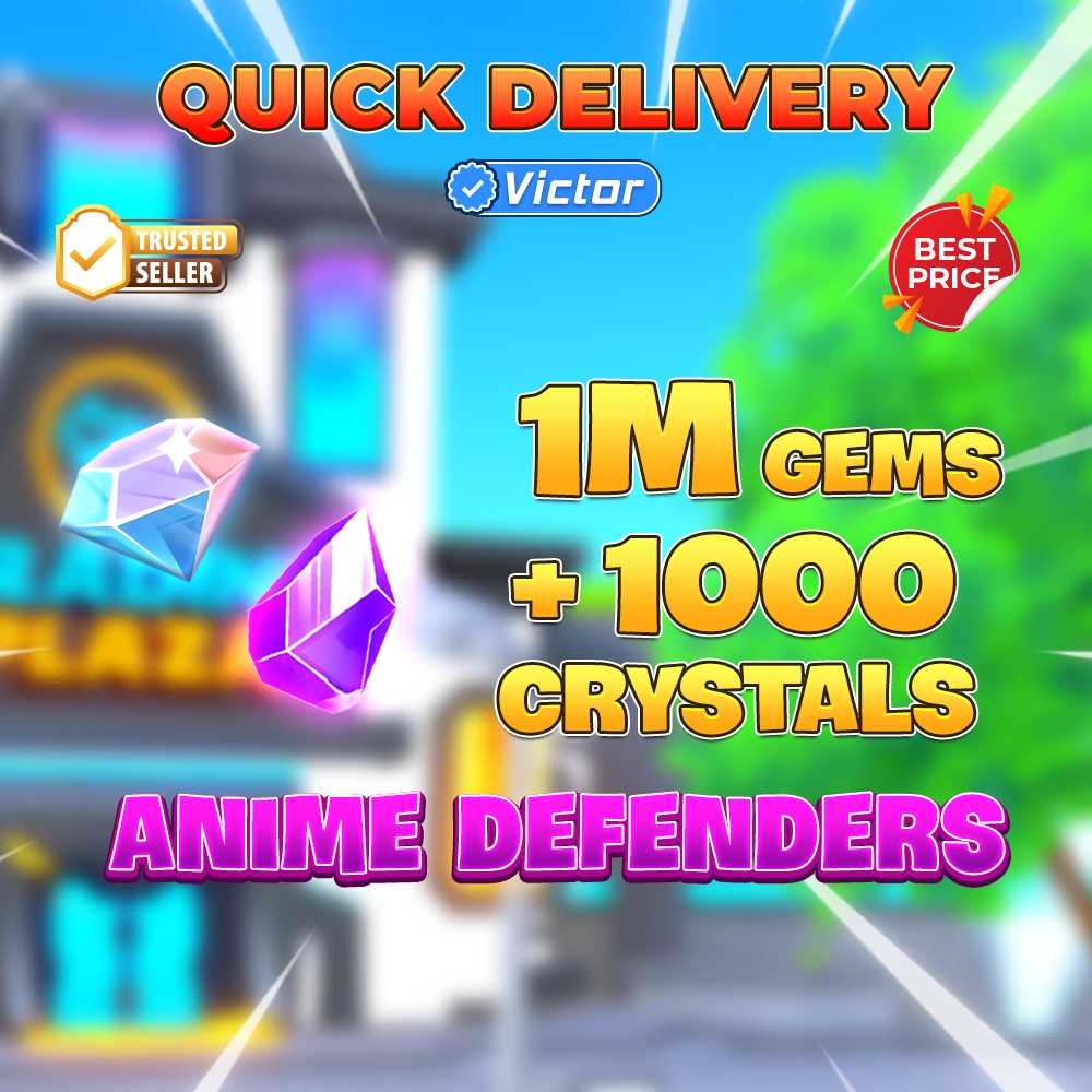 COMBO 1M Gem+ 1K Crystal RR Reroll - Trait CHEAPEST Anime Defenders