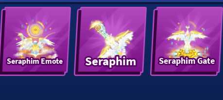 Seraphim Full Set (Blade + Wings + Emote + Explosion)