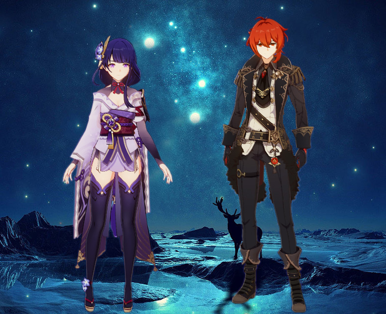 Raiden Shogun+Diluc - NA//AR7-11 - Genshin starter account - You can ...