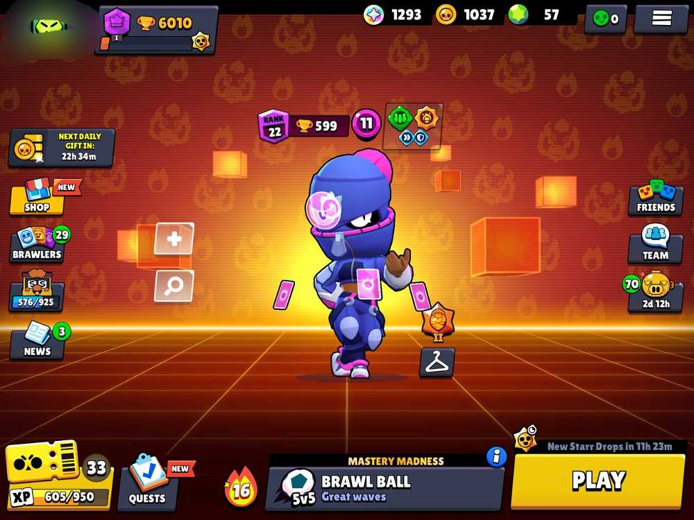 16 WS /Brawl Stars Supercell ID-Level accoun: 48 Trophies: 6010 ...