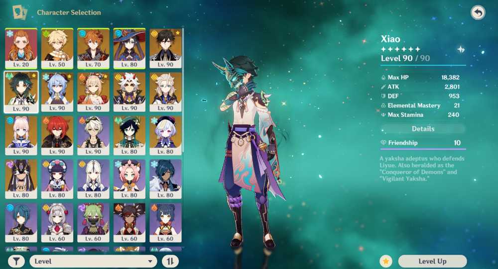 CODE 626 | ASIA AR 59 25x5 Childe + Amos Bow, Zhongli + Engulfing ...